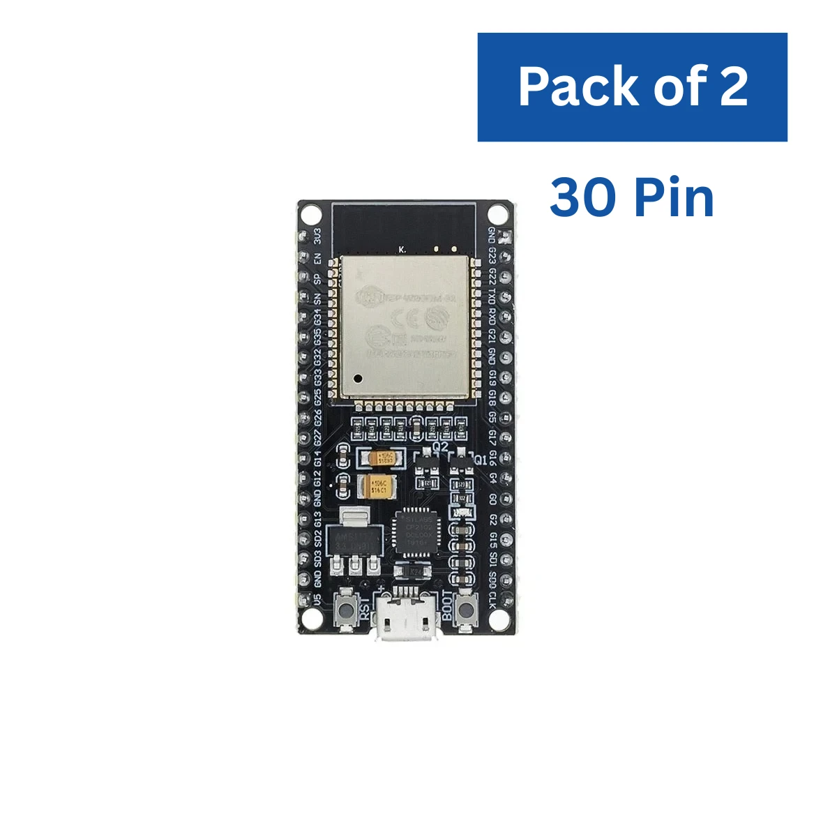 ESP32 MCU Development Module – 30 - Pack of 2