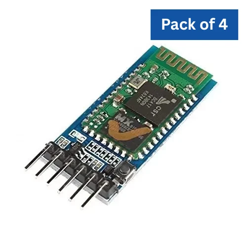 HC05 6 Pin Wireless Serial Bluetooth Module - Pack of 4