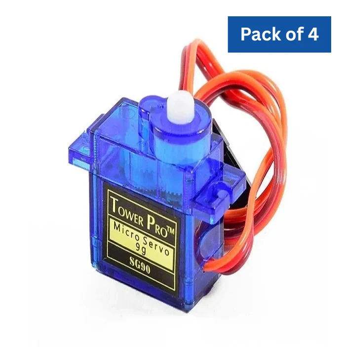 SG90 Servo Motors-180 degree Rotation - Pack of 4